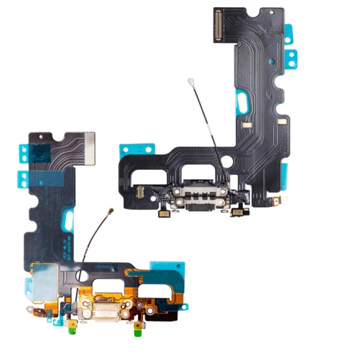 USB Charging Port Dock Connector Flex For iPhone 7g black white